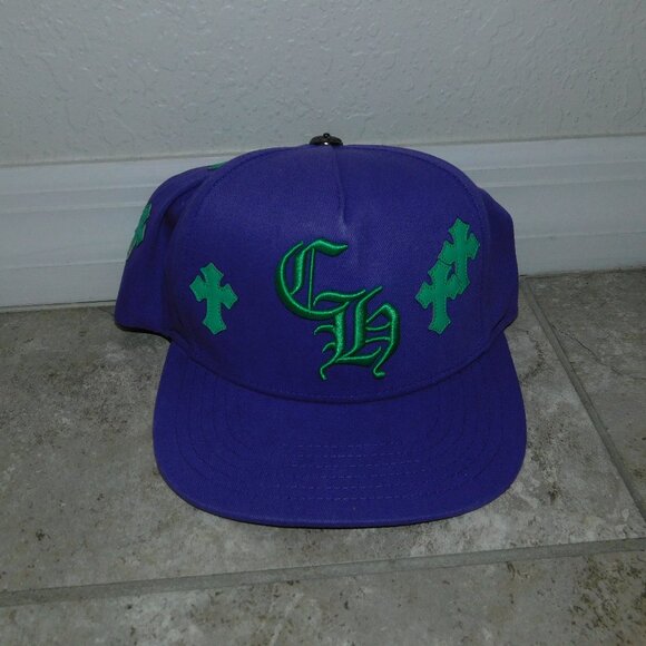 Chrome Hearts | Accessories | Chrome Hearts Hat Purple Green Cross ...